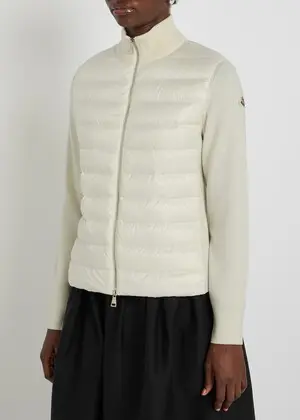 Moncler Padded Wool And Nylon Jacket