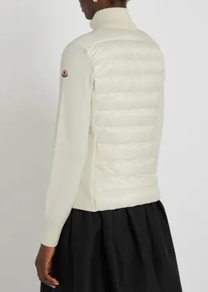 Moncler Padded Wool And Nylon Jacket