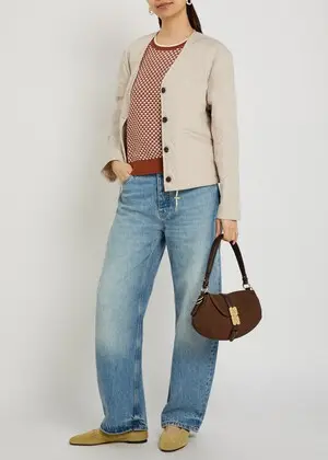 Varley Saba Quilted Woven Jacket - Cream