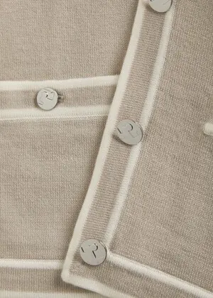 Tory Burch Kendra Wool Cardigan - Grey