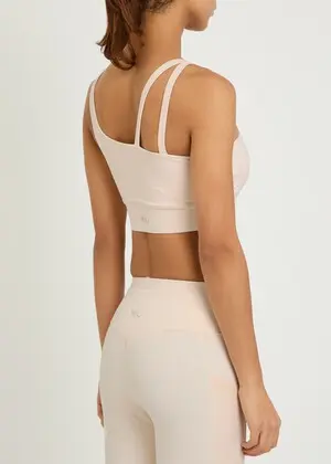 NOW YOU LIVE Glen Stretch-jersey Sports Bra