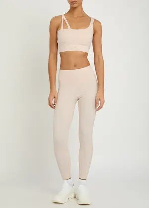 NOW YOU LIVE Glen Stretch-jersey Sports Bra