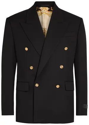 Versace Wool Double-breasted Blazer