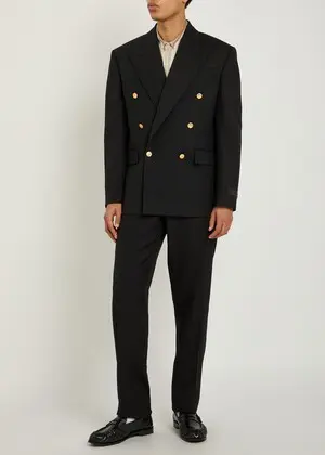 Versace Wool Double-breasted Blazer