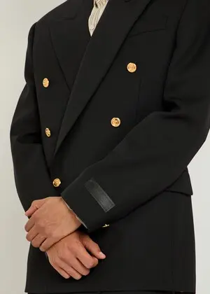 Versace Wool Double-breasted Blazer