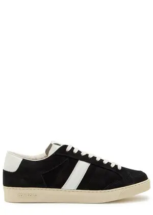 TOM FORD Panelled Leather And Suede Sneakers - Black