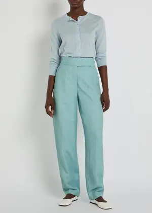 JOSEPH Aix Tapered-leg Woven Trousers