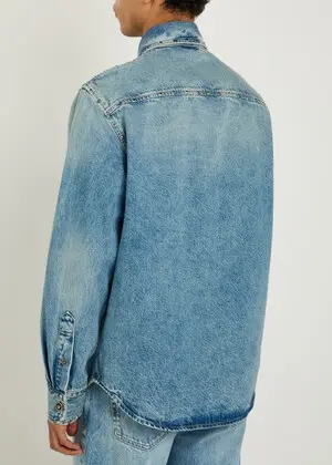Versace Stud-embellished Denim Shirt