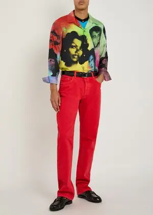 Versace Straight-leg Jeans - Red