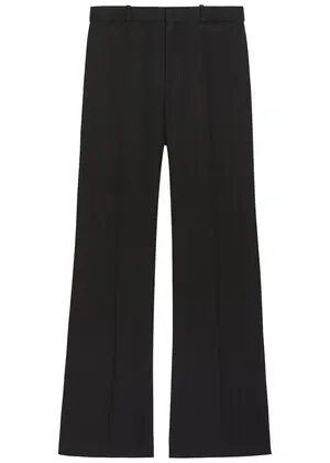 Chloé Cotton Flared-leg Trousers - Black