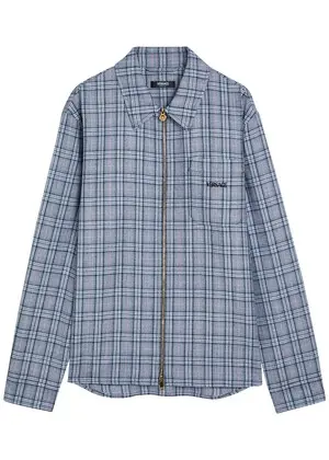 Versace Checked Wool Shirt