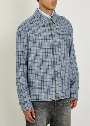 Versace Checked Wool Shirt