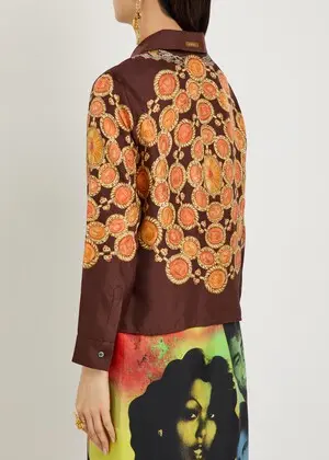 Versace Printed Silk Shirt