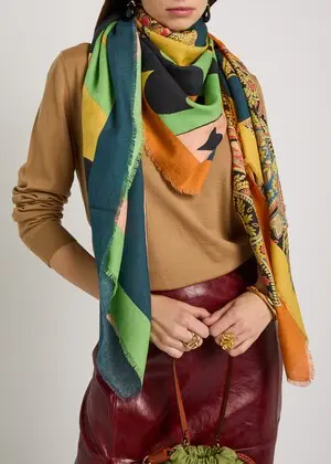 Etro Printed Cotton-blend Scarf