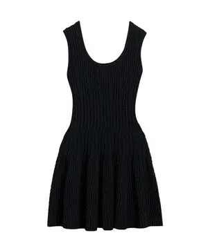 Alaïa Ribbed-knit Mini Dress