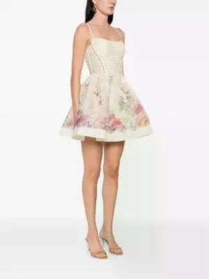 Zimmermann Floral Corset Mini Dress