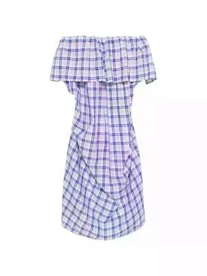 Sofie D'hoore Dolabella Ruffled Plaid Dress