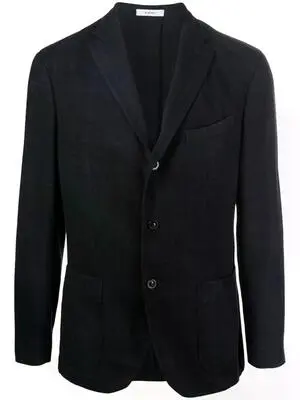 Boglioli Single-breasted Wool Blazer - Blue