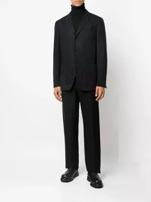 Boglioli Single-breasted Wool Blazer - Blue