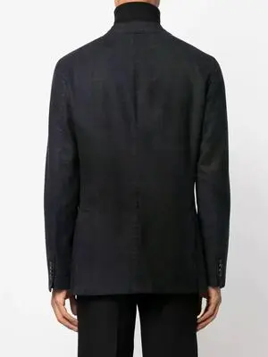 Boglioli Single-breasted Wool Blazer - Blue