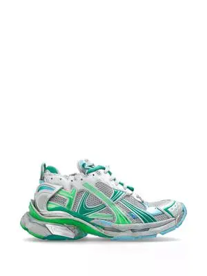 Balenciaga Runner Mesh-panelled Sneakers - Silver