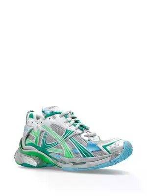 Balenciaga Runner Mesh-panelled Sneakers - Silver