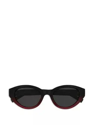 Gucci Oval-frame Sunglasses - Black