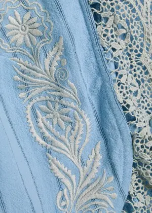 Free People Bali Jude Embroidered Cotton Blouse