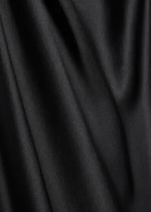 JOSEPH Isaak Silk Midi Slip Skirt - Black