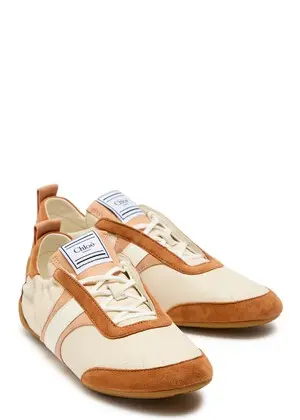 Chloé Panelled Leather Sneakers