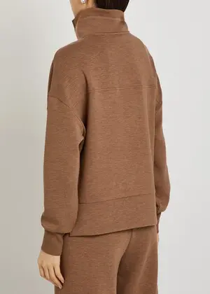Varley Kayleigh Half-zip Sweatshirt - Brown