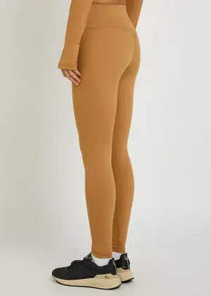 NOW YOU LIVE Willoughby Stretch-jersey Leggings - Light Brown