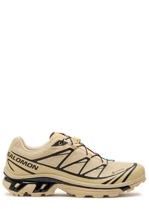 SALOMON XT-6 GORE-TEX Panelled Mesh Sneakers Grey