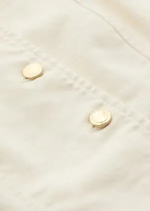 Good American Square-neck Denim Top - White