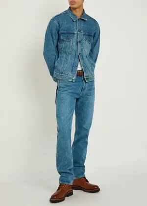 BLUE BLUE Slim Straight-leg Jeans
