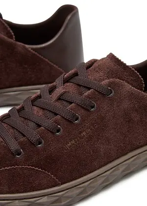 JIMMY CHOO Diamond Flex Suede Sneakers - Brown