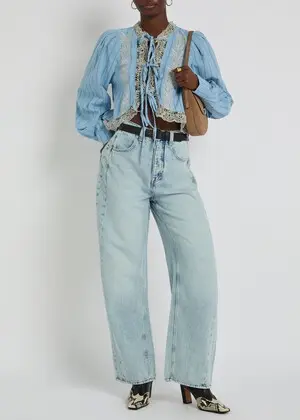 Free People High-rise Wide-leg Jeans