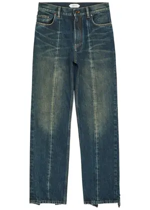 Versace Straight-leg Distressed Jeans