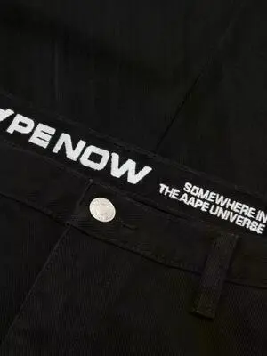 AAPE BY *A BATHING APE Logo Detail Wide-leg Trousers