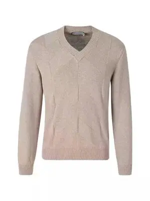 Canali V-neck Chevron Sweater