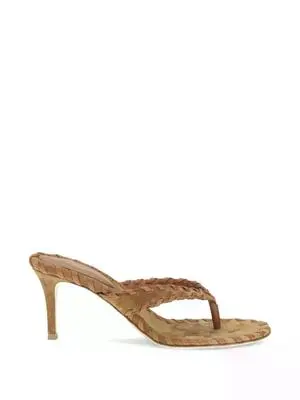 GIANVITO ROSSI Braided-strap Thong Sandals