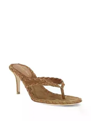 GIANVITO ROSSI Braided-strap Thong Sandals