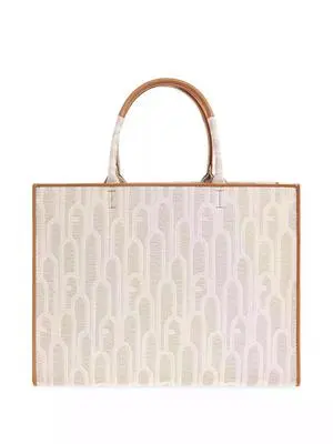 Furla Patterned Tote Bag - Neutrals