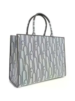 Furla Patterned Tote Bag - Grey