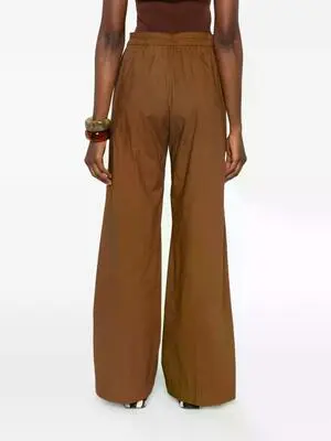FORTE_FORTE Elasticated-waistband Trousers - Brown
