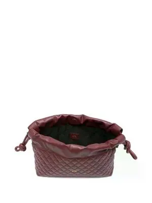 N°21 Eva Quilted Knot Clutch - Red