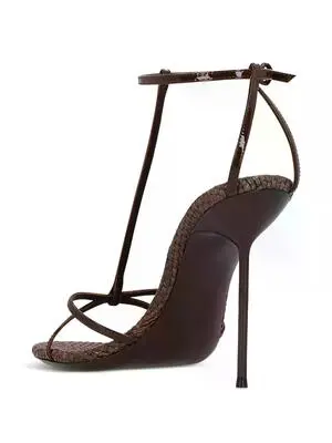 Paris Texas Lidia T-strap Sandals - Brown