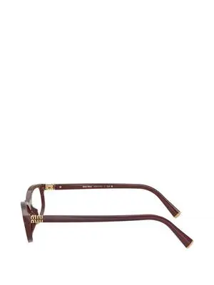 Miu Miu Round-frame Glasses - Brown