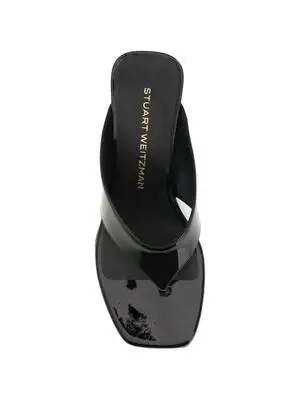 STUART WEITZMAN Vinnie Wedge Sandals - Black