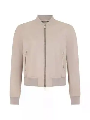 MOORER Leather Bomber Jacket
